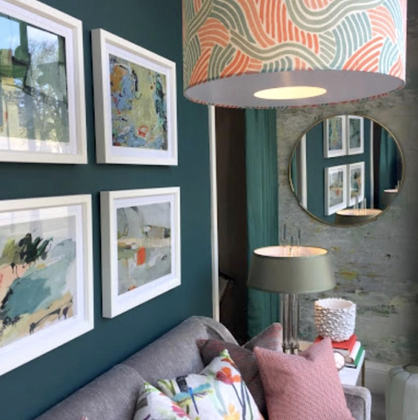 bespoke handmade lampshades living room | Lovable Lampshades